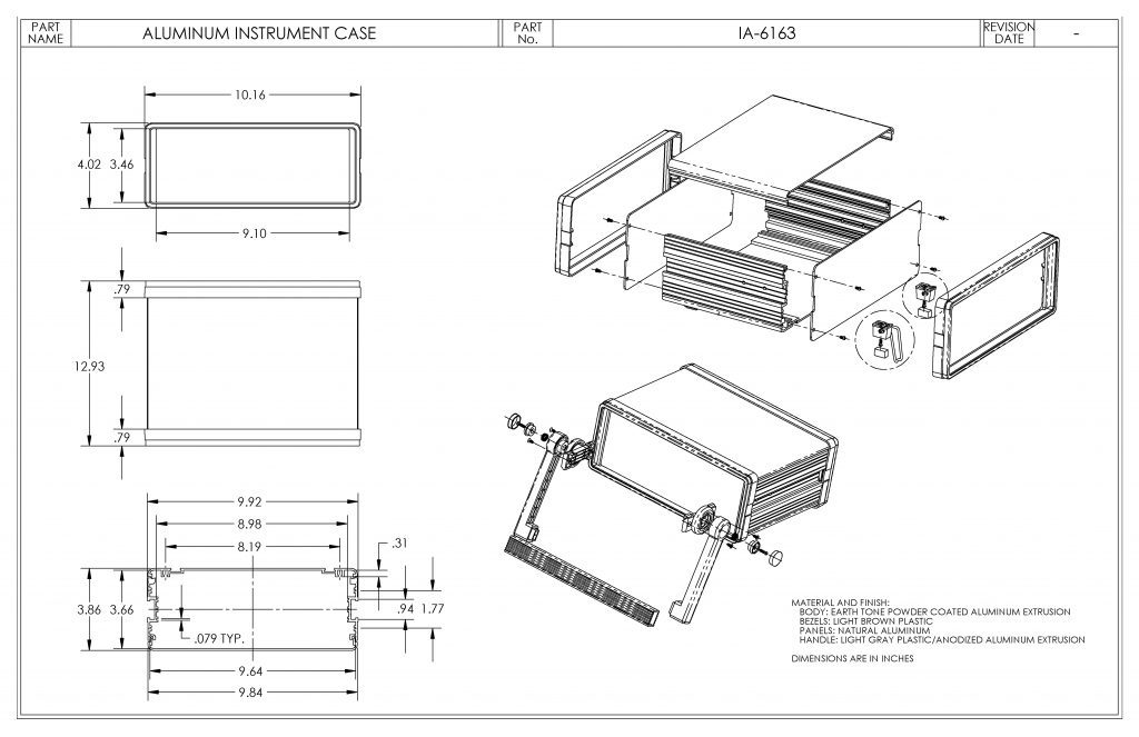 Electronic Instrument Case IA-6163 - Bud Industries