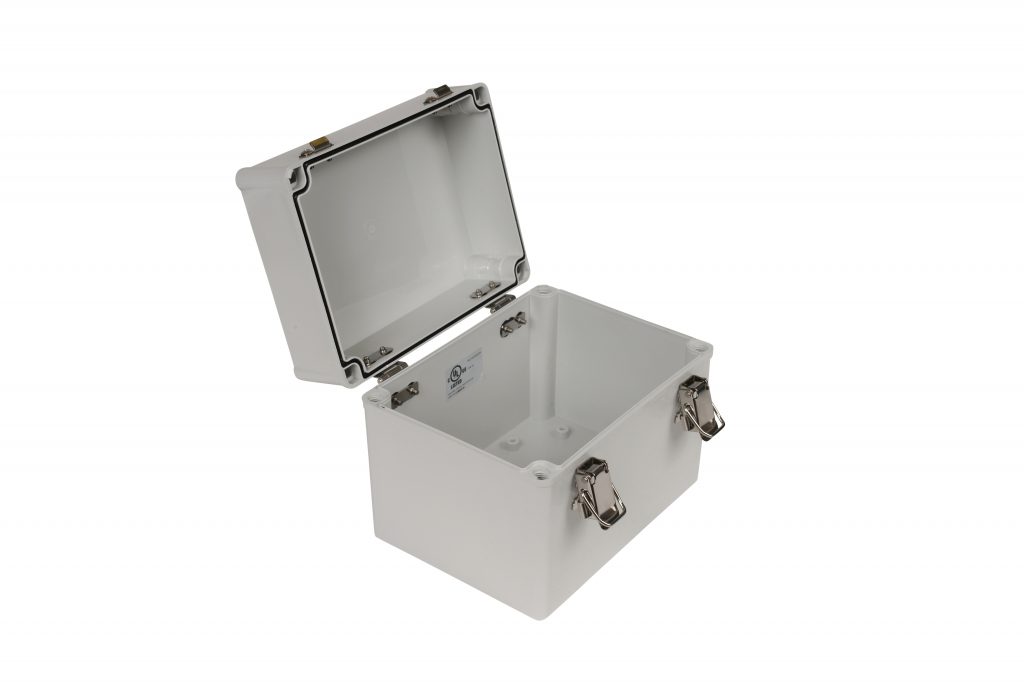 Fiberglass Box with Self-Locking Latch PTH-22502 - Bud Industries