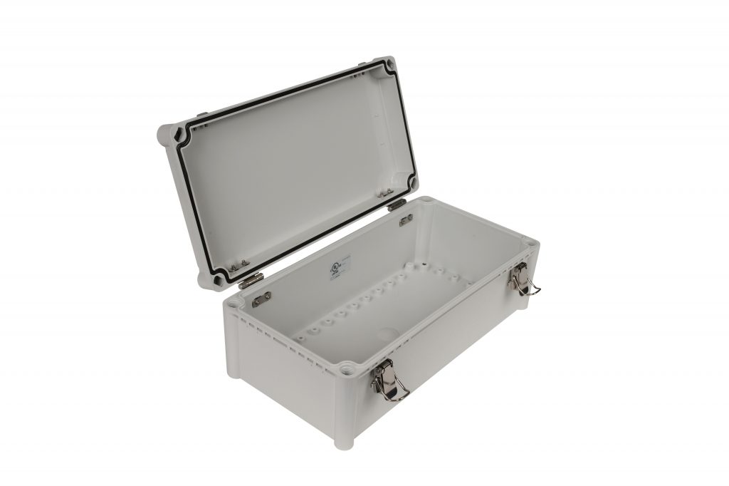 Fiberglass Box with Self-Locking Latch PTH-22448 - Bud Industries