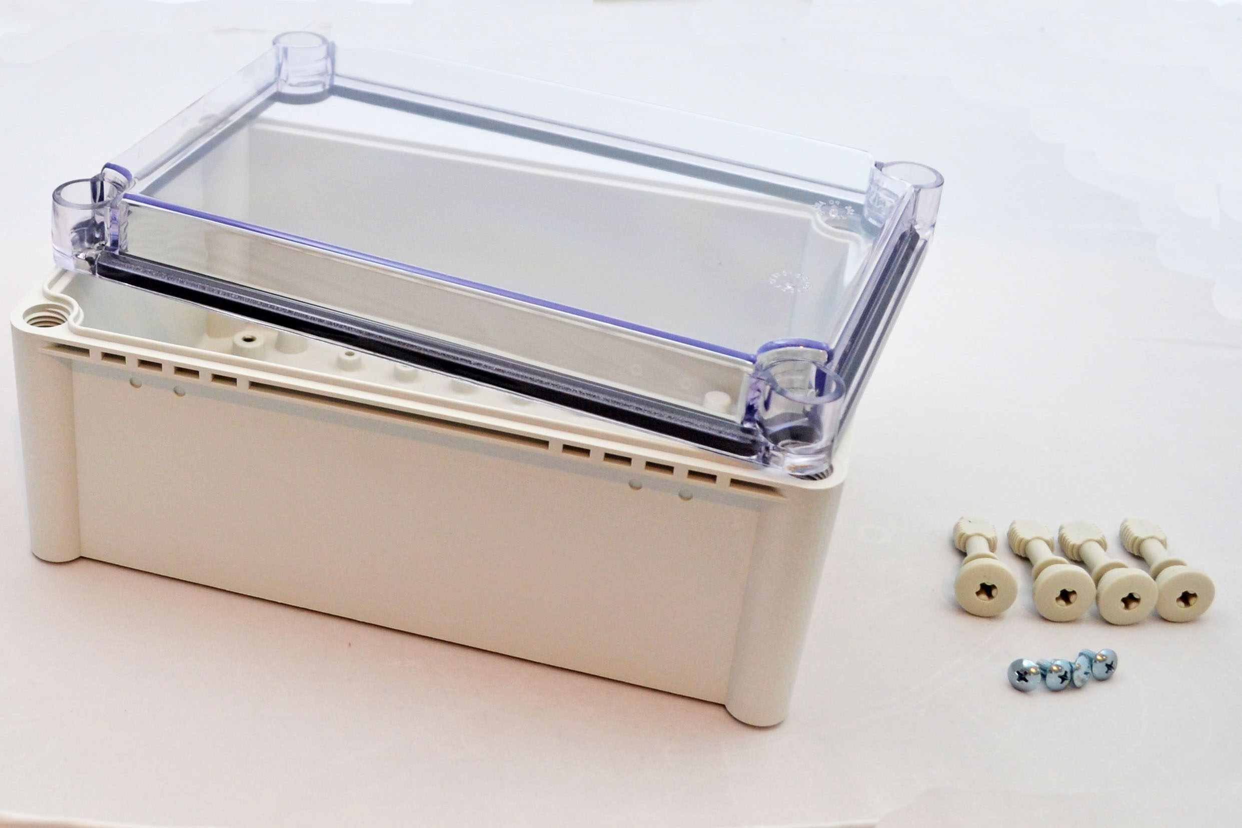 Fiberglass Box with Clear Cover PTS-25340-C - Bud Industries
