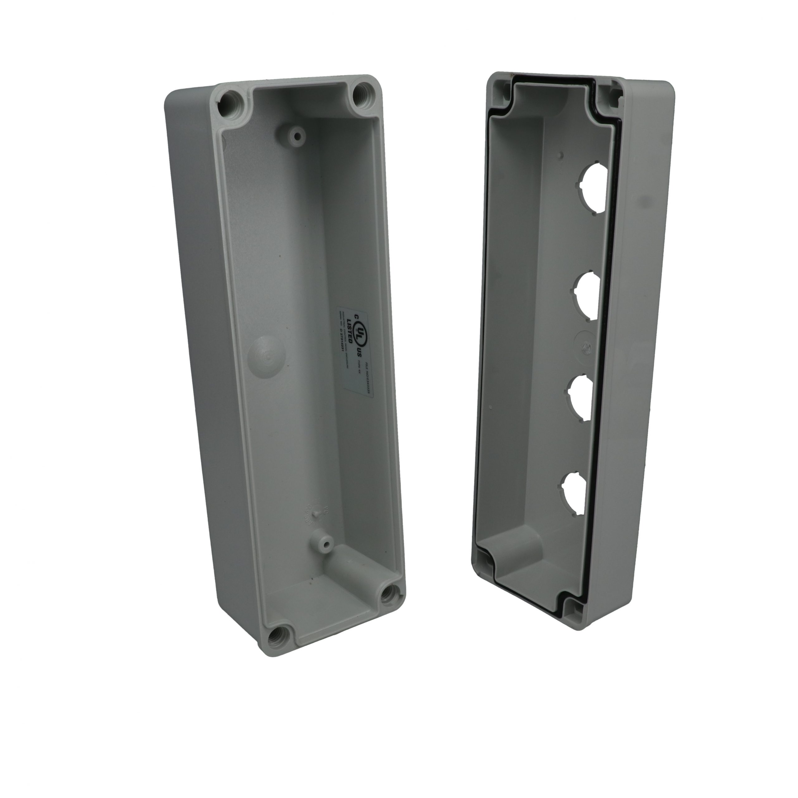 Polycarbonate Four Push Button Box PBB-11821-4 - Bud Industries