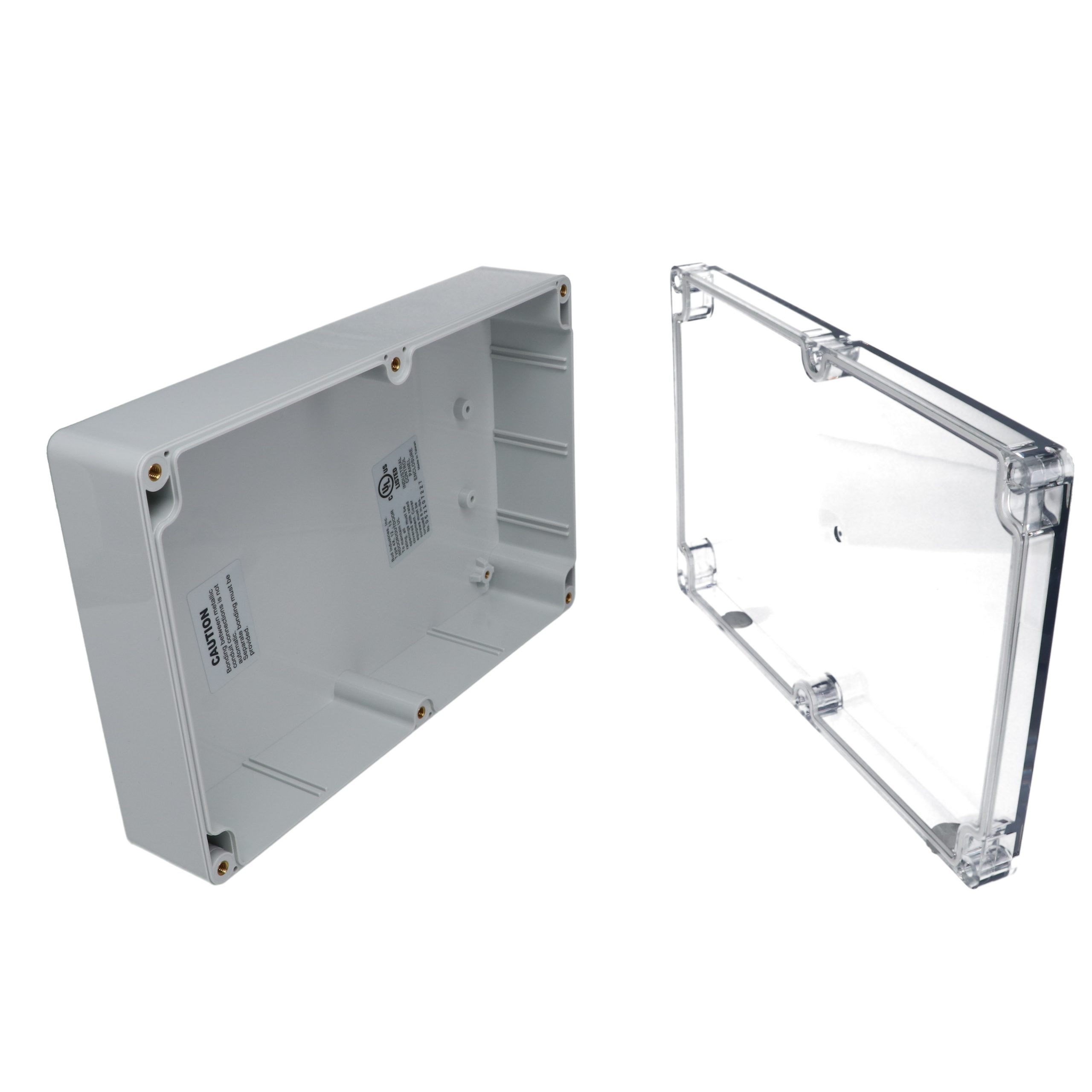 IP68 NEMA 6P Box with Clear Cover PN-1325-AC - Bud Industries