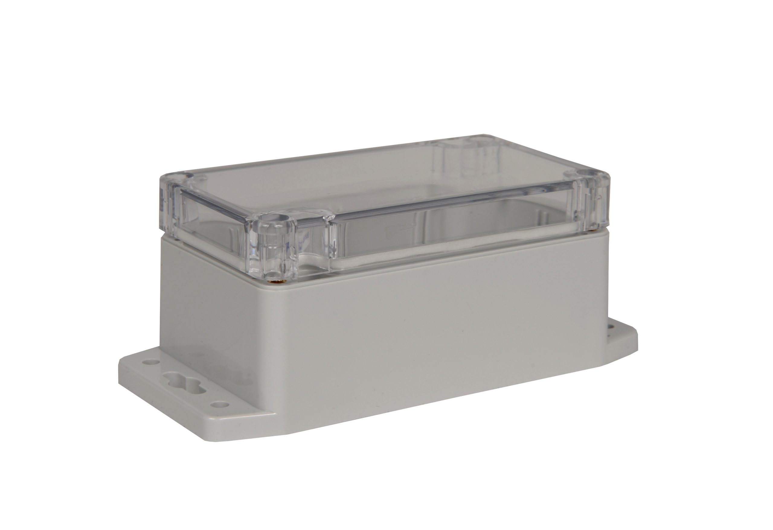 IP68 NEMA 6P Box with Clear Cover and Mounting Brackets PN-1322-ACMB ...