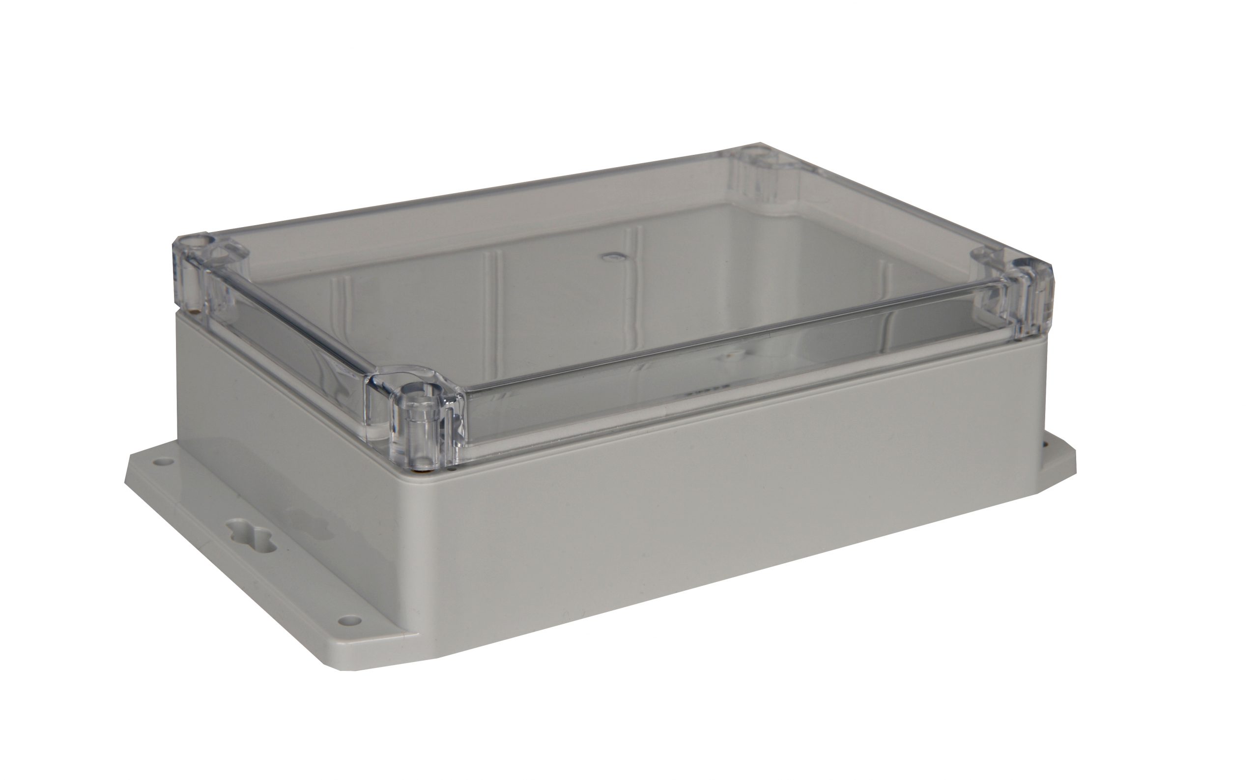IP68 NEMA 6P Box with Clear Cover and Mounting Brackets PN-1324-ACMB ...