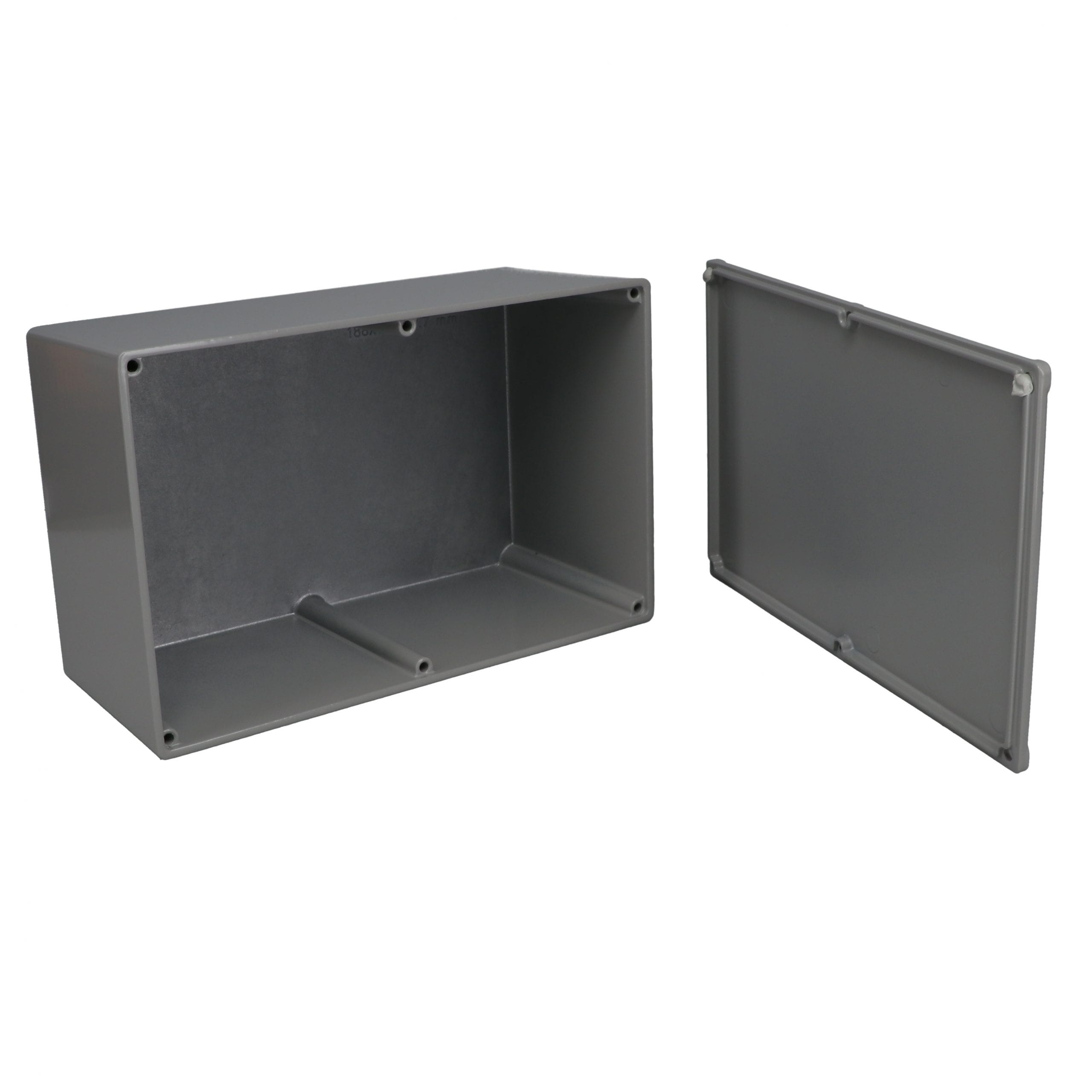 Econobox Aluminum Box Gray CU-347-G - Bud Industries