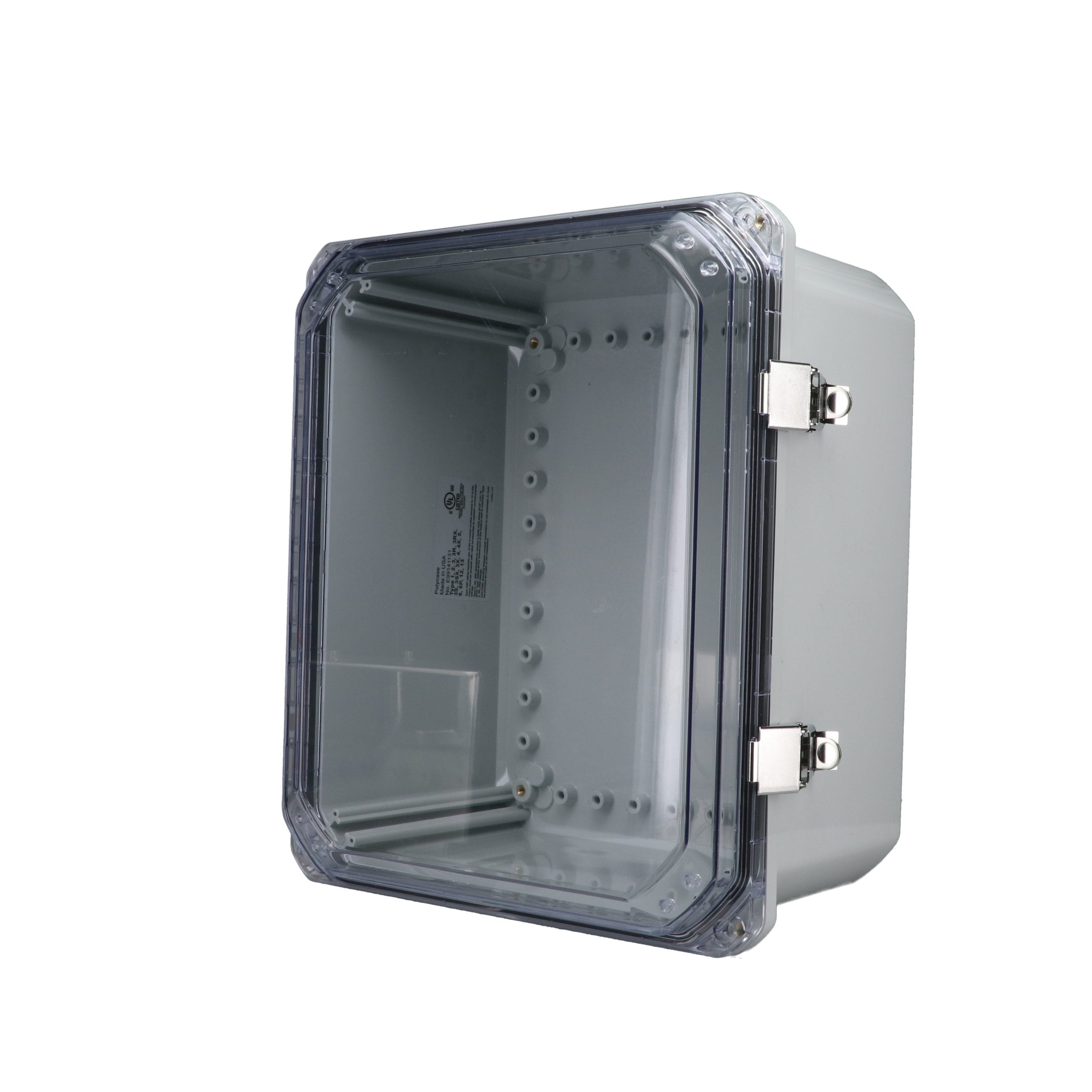 DPH-28714-C Heavy-Duty NEMA 6P IP68 Plastic Enclosure, Clear Hinged ...