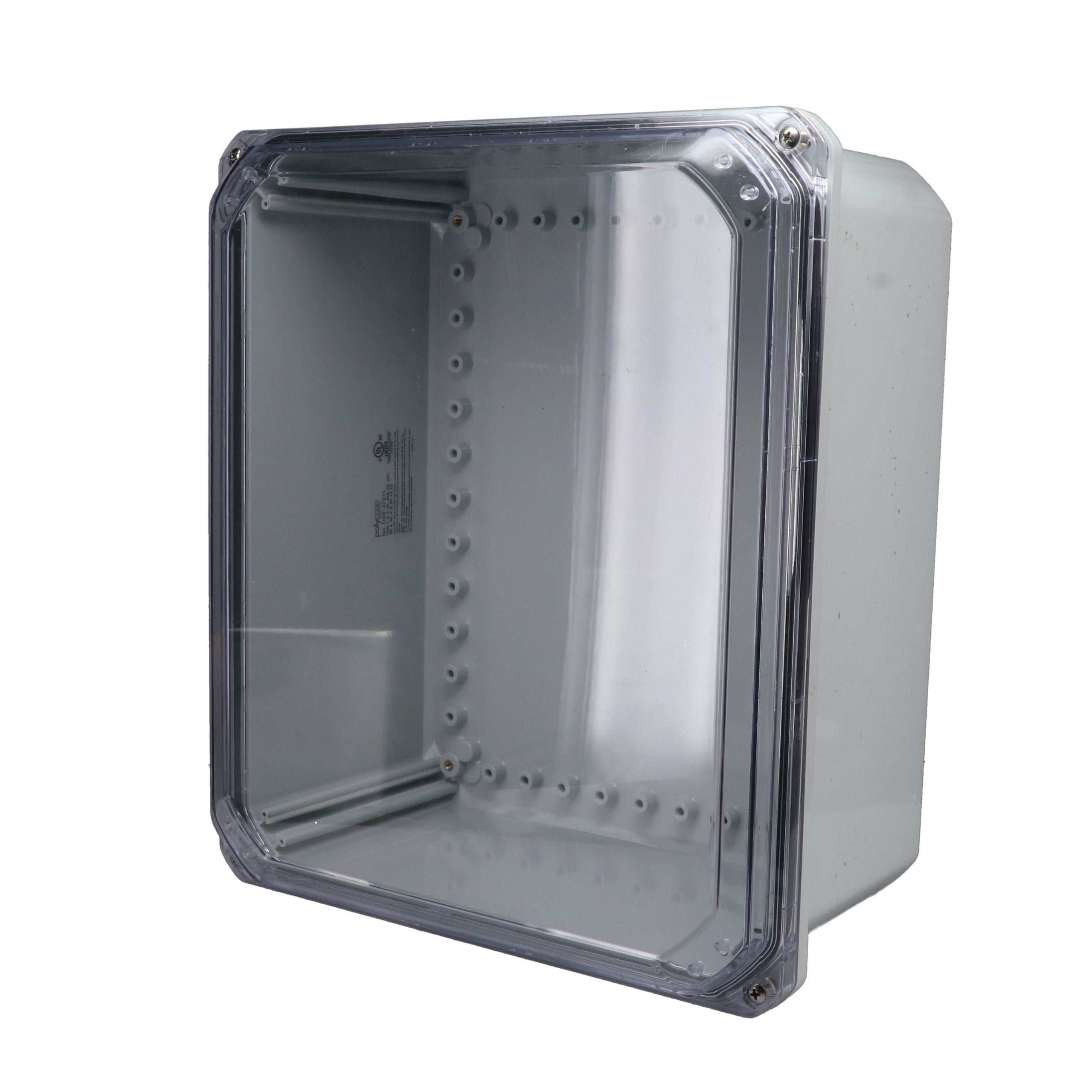 DPS-28713-C Heavy-Duty NEMA 6P IP68 Plastic Enclosure, Clear Screw-Down ...