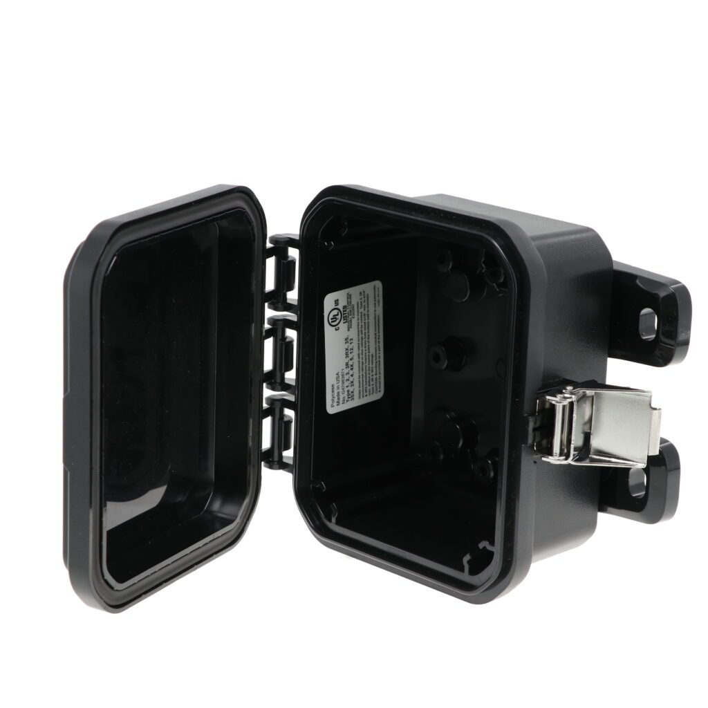 Heavy-Duty NEMA 4X/IP66 Hinged Cover PC Enclosure HPB-35202-B - Bud ...